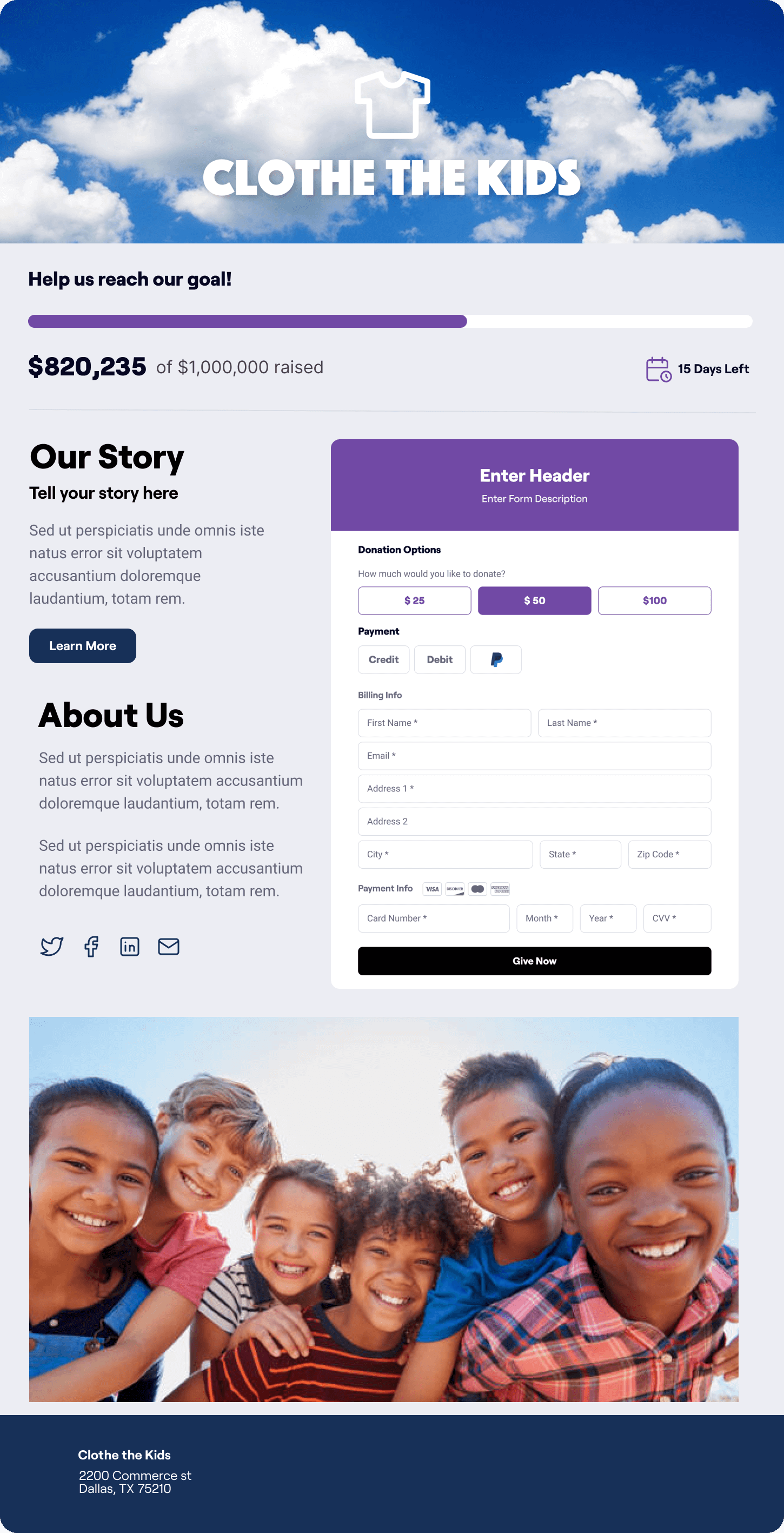 Goal Meters for Peer-to-Peer Fundraising Pages | iDonate